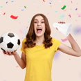 IULAVP 2 Pcs White Plastic Cheer Megaphone for DIY Party Accessory for ...