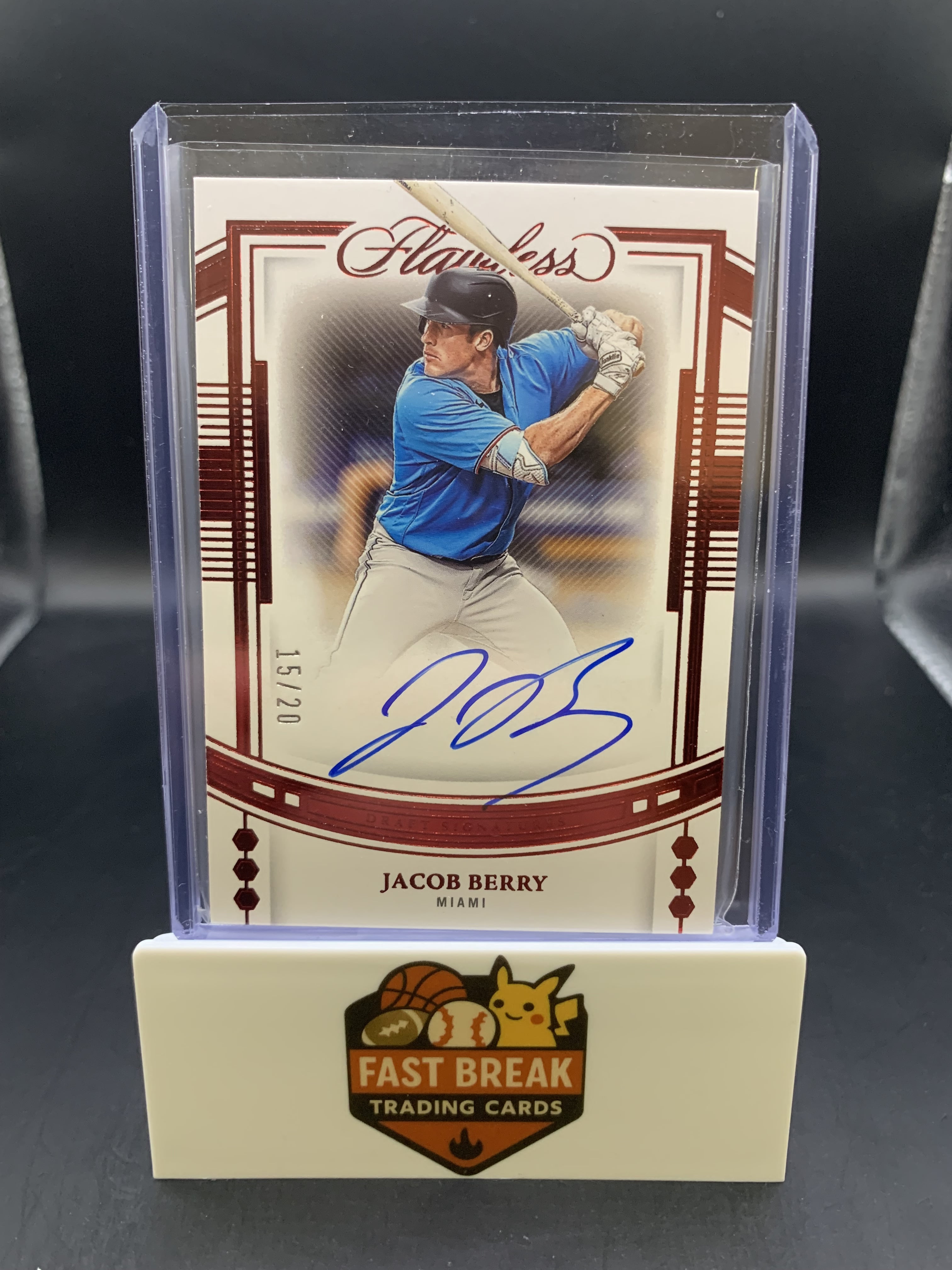 2023 Panini Flawless Baseball Jacob Berry #DS-JB Ruby /20 - Walmart.com