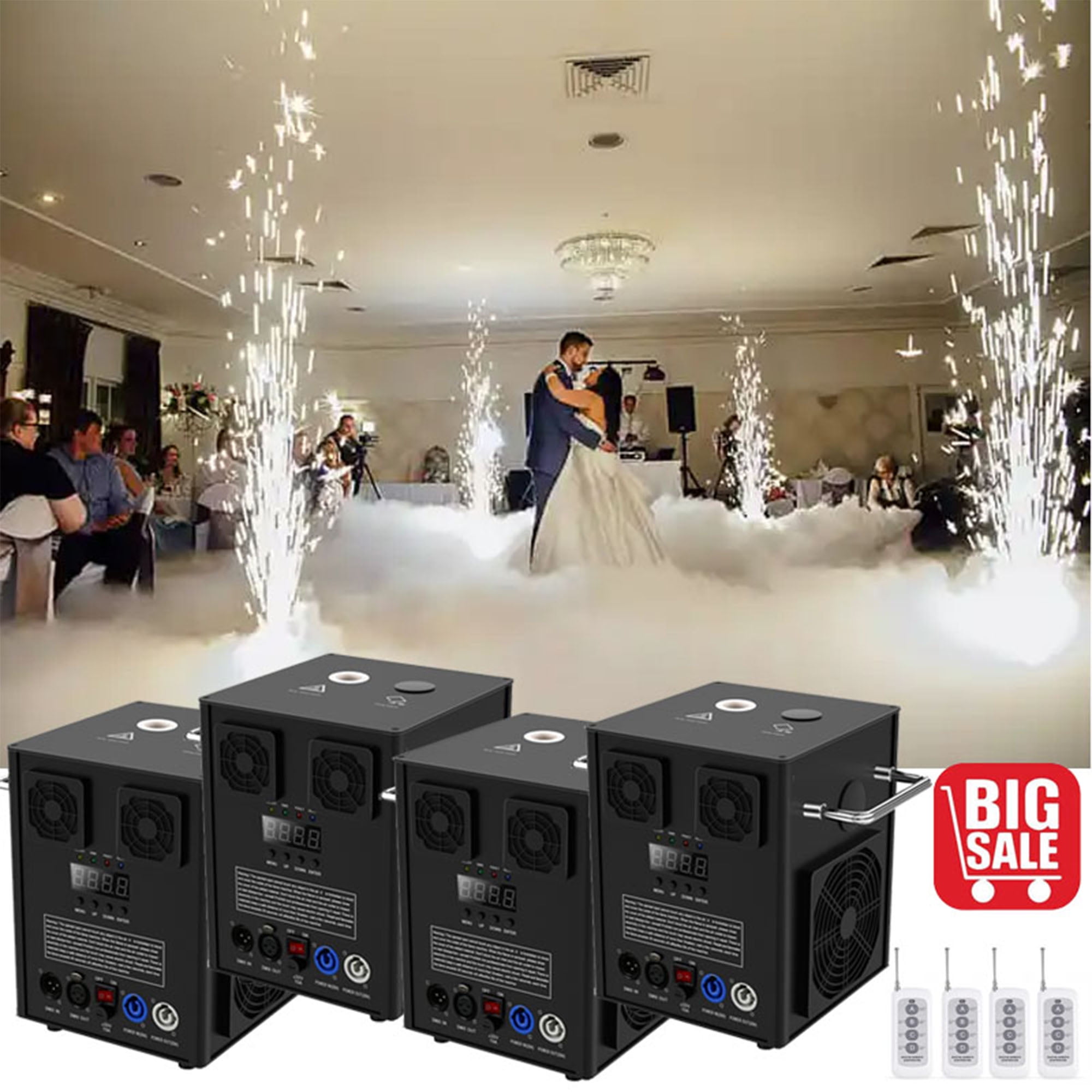 700W Cold Spark Firework Machine DMX512 Stage Equipment Showing Machine ...