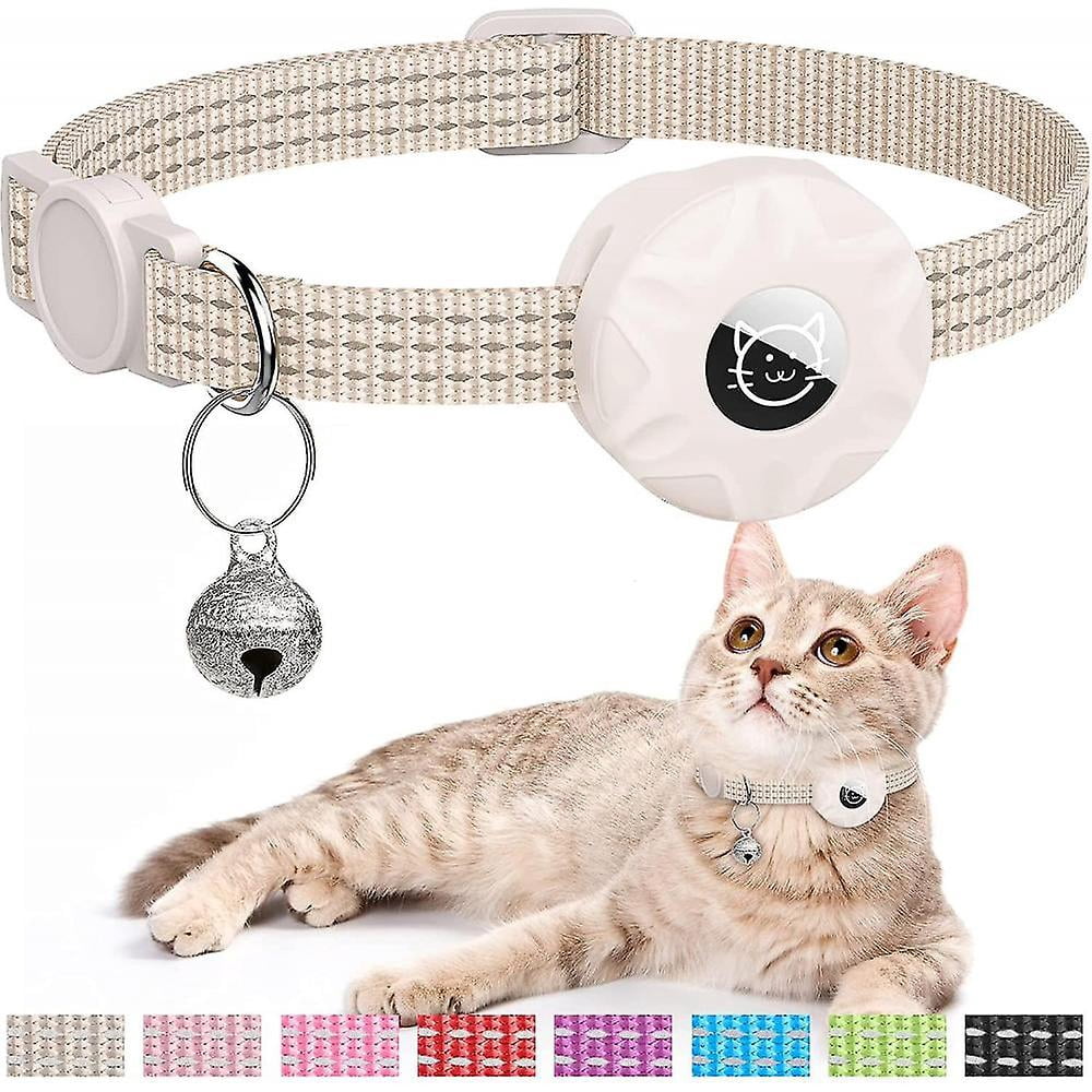 Cat Collar Compatible With Air Tag, Reflective Kitten Collar Breakaway ...