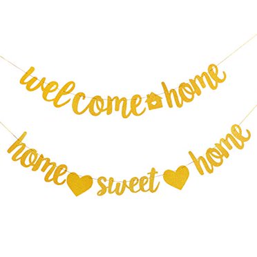 Big Dot of Happiness Welcome Home Housewarming - New Sweet Home Bunting ...
