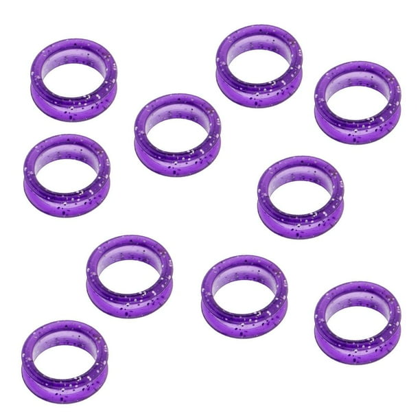 10 pieces rubber finger rings handles for salon hairdresser - Walmart.ca