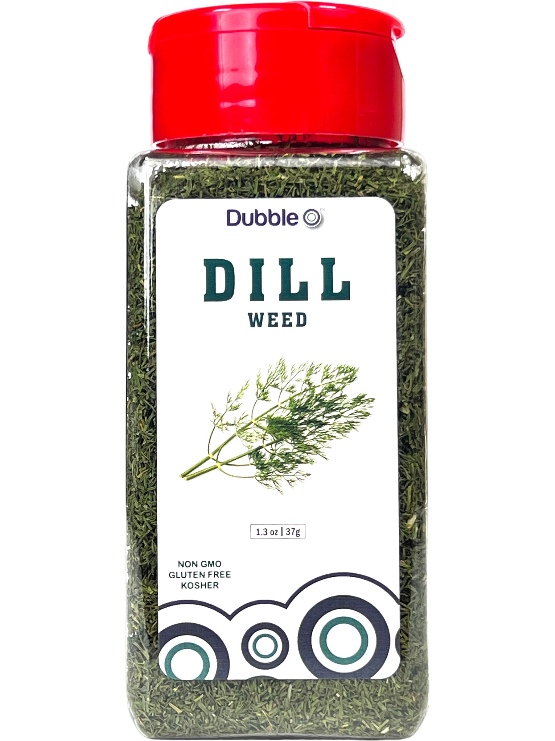 Dill Weed - 1.3 oz - Non GMO, Kosher, Halal, and Gluten Free - Dubble O ...