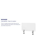 Flash Furniture Halle Clear Acrylic Desk Partition, 12"H x 23"L ...