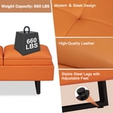 Kinbor Reception Chairs Modern Entryway Bench, 3-Seat Waiting Room ...