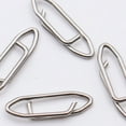 50Pcs Power Clip Fishing Connectors Stainless Steel Split Rings for ...