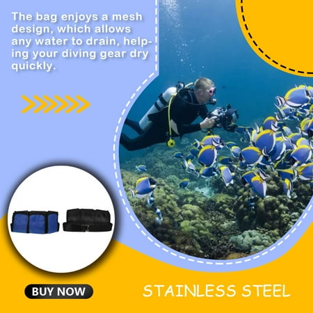 Scuba Diving Mesh Bag Aquatics Net Snorkeling Spearfishing Freediving ...