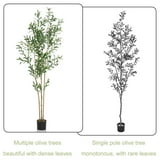 6ft Olive Tree Artificial, Faux Plants Indoor Fake Olive Fig Tree with ...