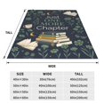 Book Blanket, Cozy Reading Blanket Design, Soft Flannel Teacher Gift ...