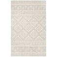 SAFAVIEH Micro-Loop Regis Geometric Aztec Wool Area Rug, Beige/Ivory, 5 ...