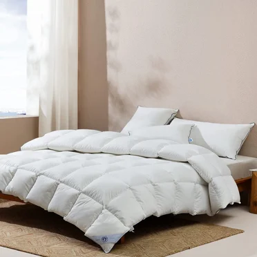 Goose Feather Down Comforter King Size, Made in Canada All Season Fluffy Duvet Insert - Walmart.com