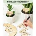 Bamboo Plant Labels 60Pcs Tags for Seedling T-Type Plants Outdoor ...
