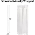 [400 Pcs] Clear Individually Wrapped Disposable Plastic Straws for 16 ...