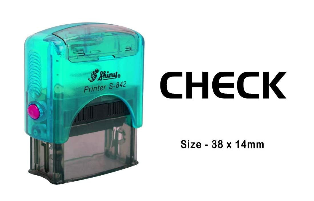 PrintValue Check Self Inking Rubber Stamp Office Stationery Custom ...