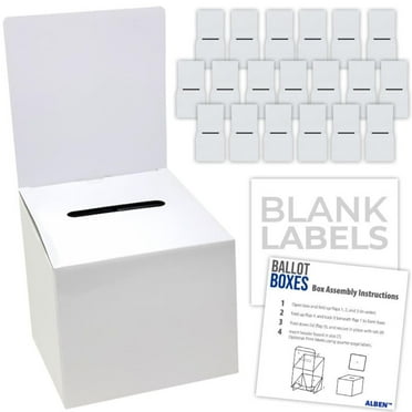 simhoa Clear Box Voting Box Comment Box Storage Ticket Box Raffle Case ...