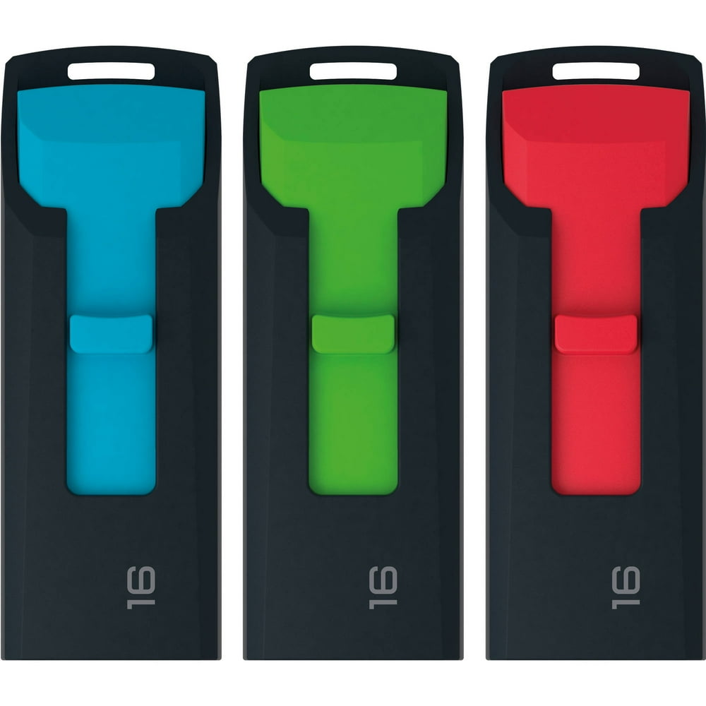 EMTEC Slide USB 2.0 16GB Flash Drive, 3-Pack - Walmart.com - Walmart.com