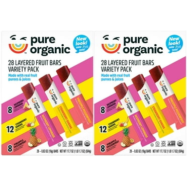 Pure Organic Layered Fruit Bars Variety Pack, 28 pk. - Healthy, Natural ...