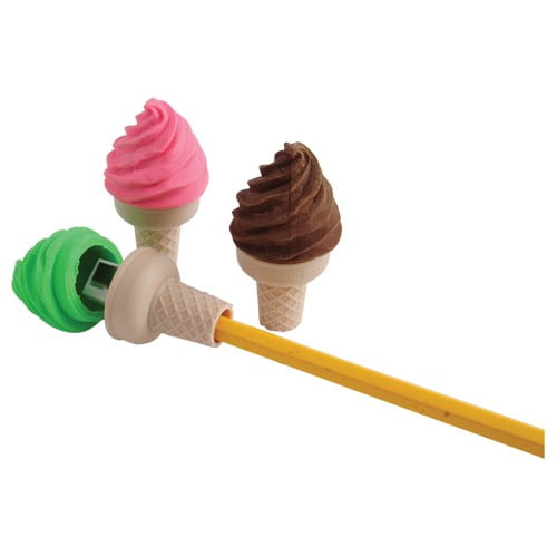 US TOY LM213 Ice Cream Cone Eraser w / Sharpener / 6-pc - Walmart.com