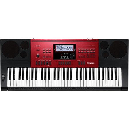 Standard keyboard, red color: 61 Piano-style keys, - Walmart.com ...