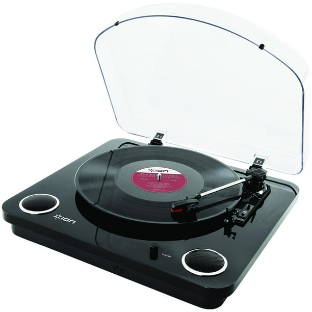 ION Audio Max LP 3-Speed Stereo Turntable and Digital Converter, Glossy ...