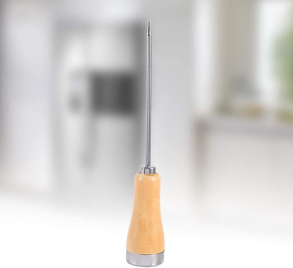 Secure Hold Easy To Carry Stainless Steel Wooden Handle Ice Pick ...