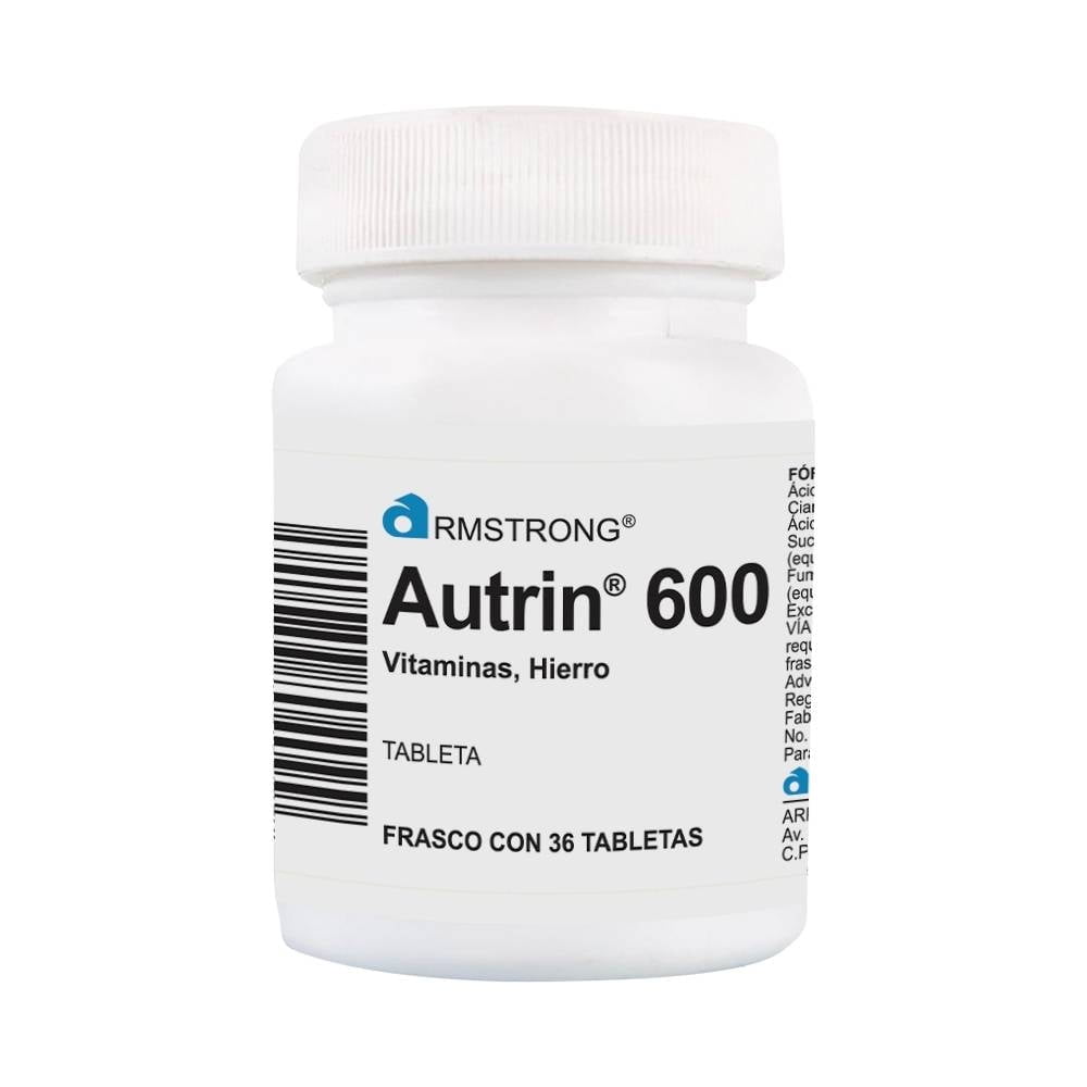 Autrin 600, 36 tabletas | Bodega Aurrera en línea