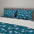 Cartoon Comforter & Sham Bedding Set, Pattern of Unicorn on Clouds ...
