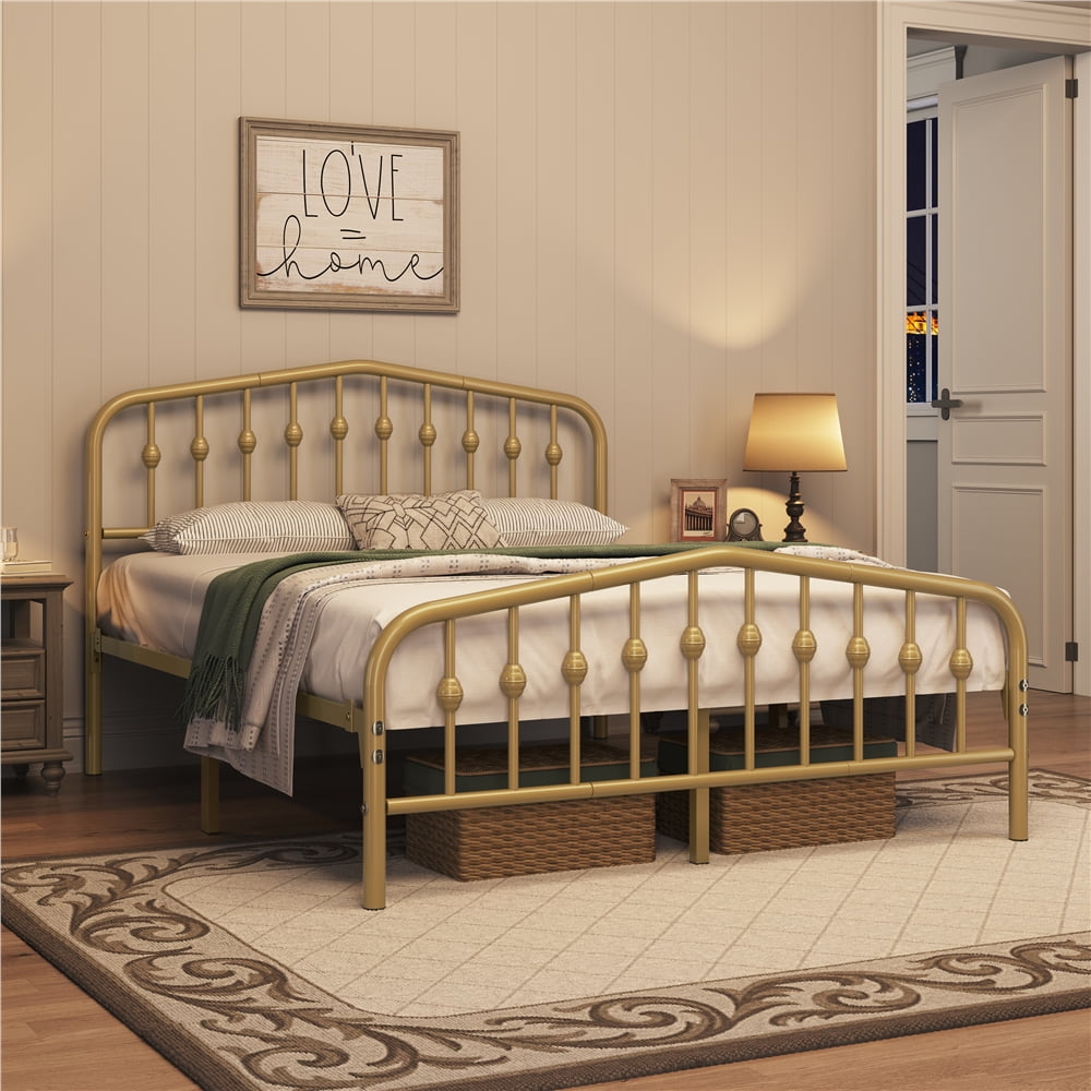 Click here for Yaheetech Modern Metal Bed Frame With Arched Headb... prices