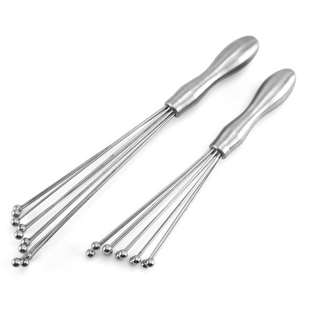 2 Pieces Stainless Steel Wire Hand Whisk Egg Beater 10 Inch 12 Inch ...
