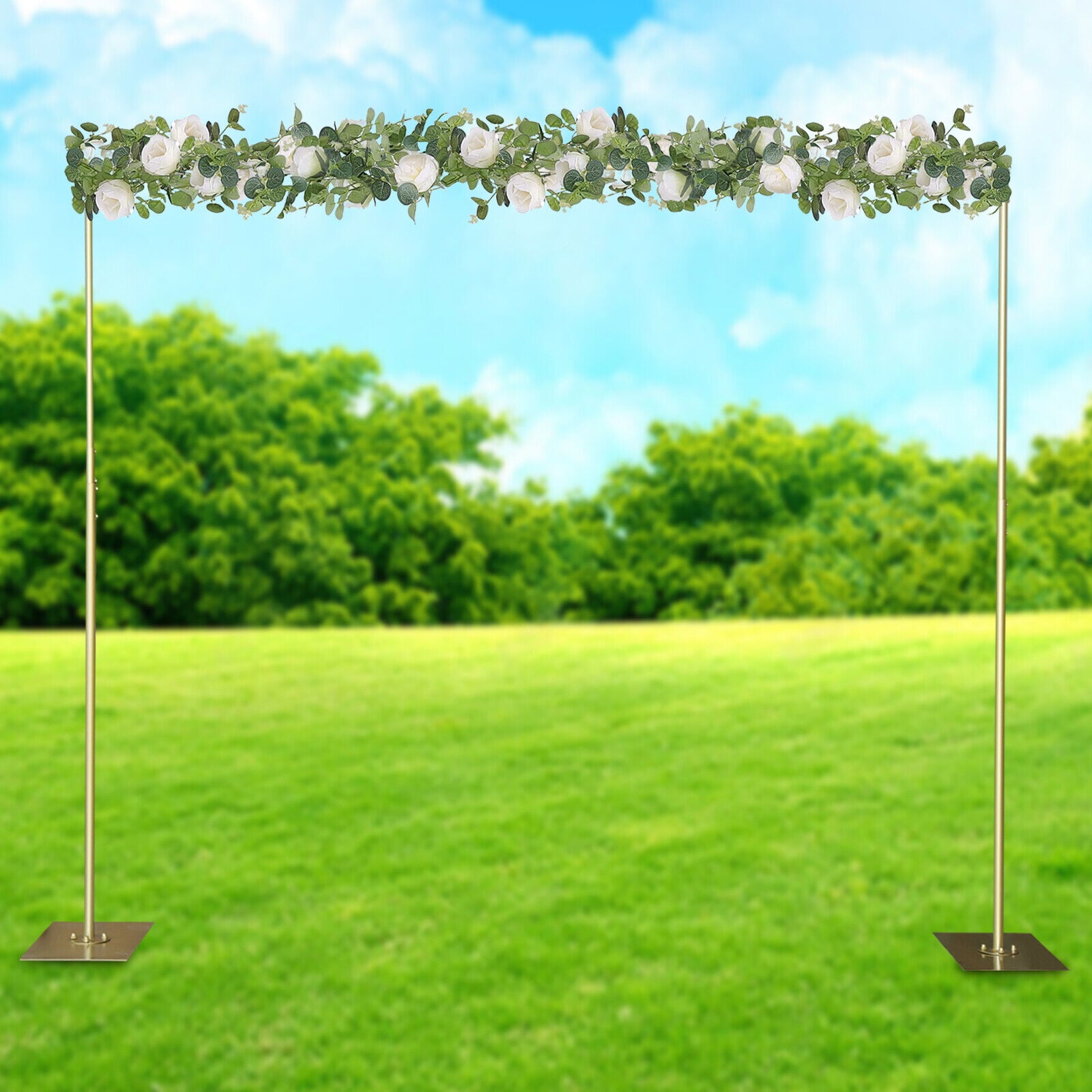 9.8*9.8ft Heavy Duty Pipe and Drape Kit Removable Flowers Stand Easy to ...