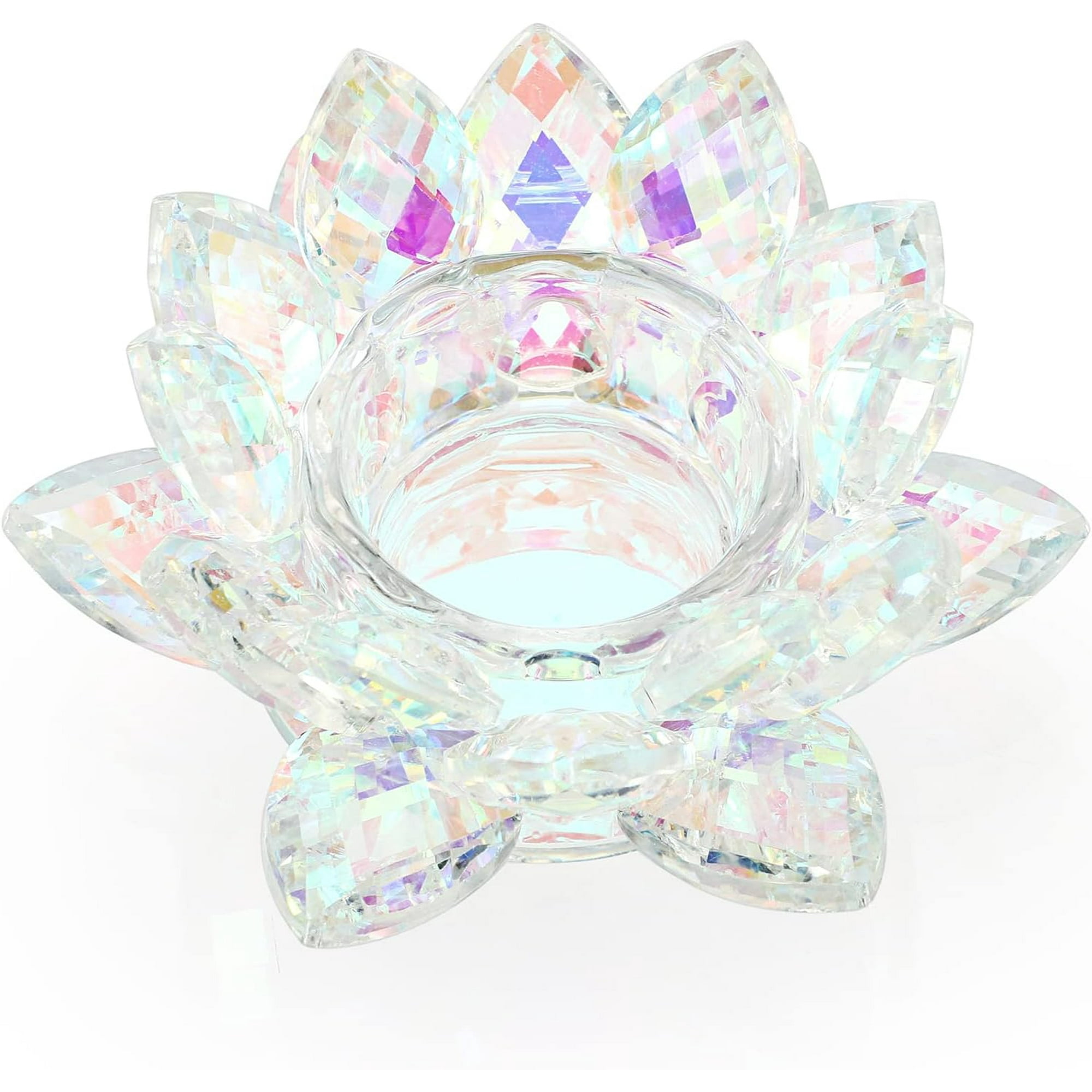Click here for Unbranded Crystal Lotus Flower Tea Light Holder Lo... prices
