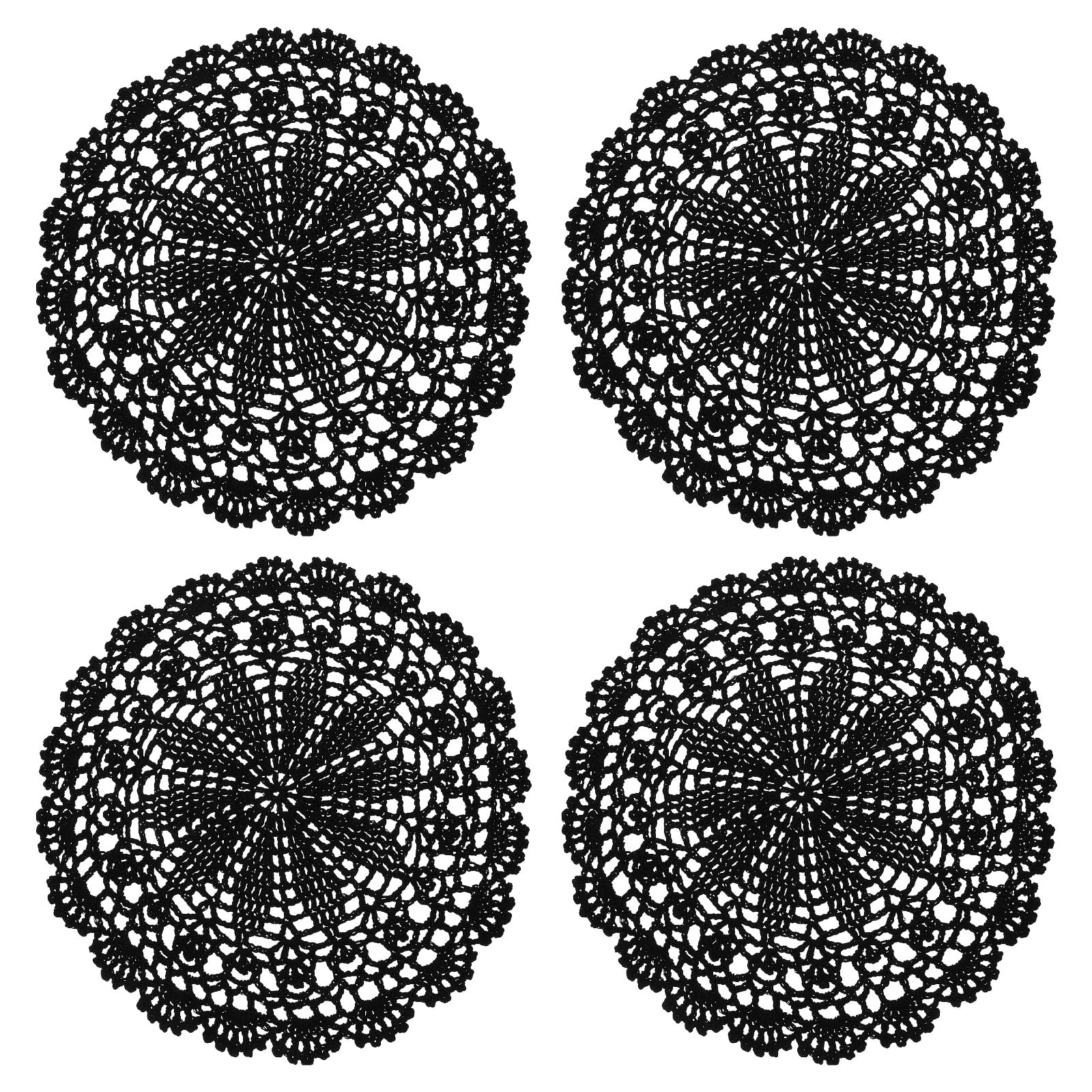 Click here for Uxcell 4 Pack Crochet Doilies  10 Inch Handmade Cr... prices