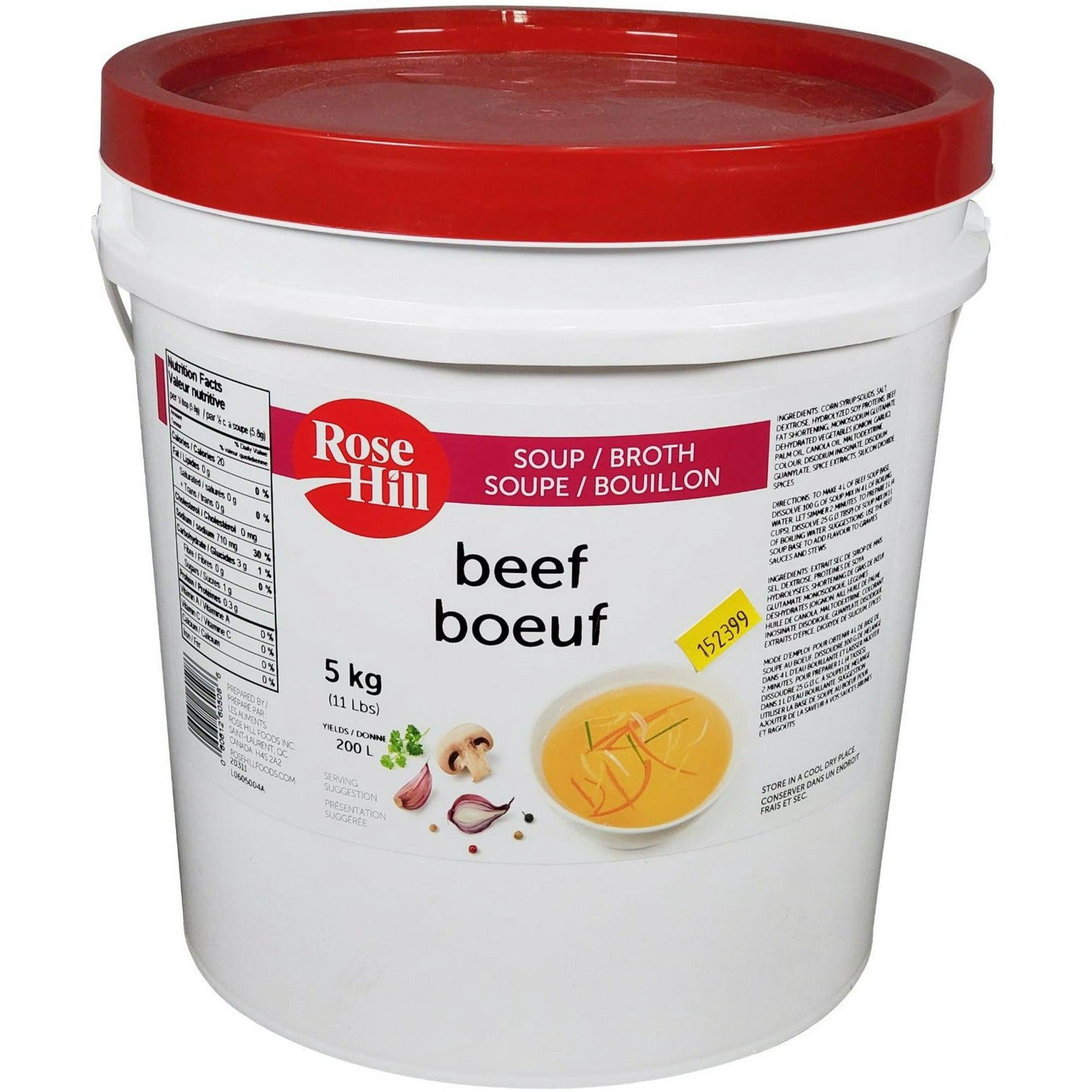 Click here for Rose Hill Soup Broth Beef  5 Kg 5 Kg prices