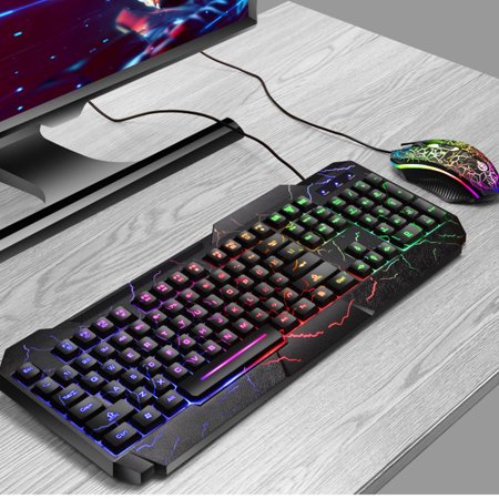 Gaming Keyboard Crack LED Backlight Set; Crack Luminous Keyboard ...