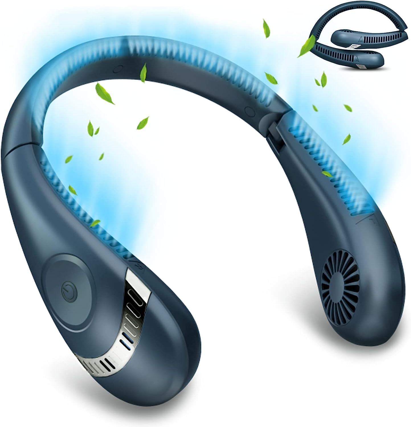 Portable Neck Fan, Hands Free Bladeless Neck Fan,360°Cooling Personal ...