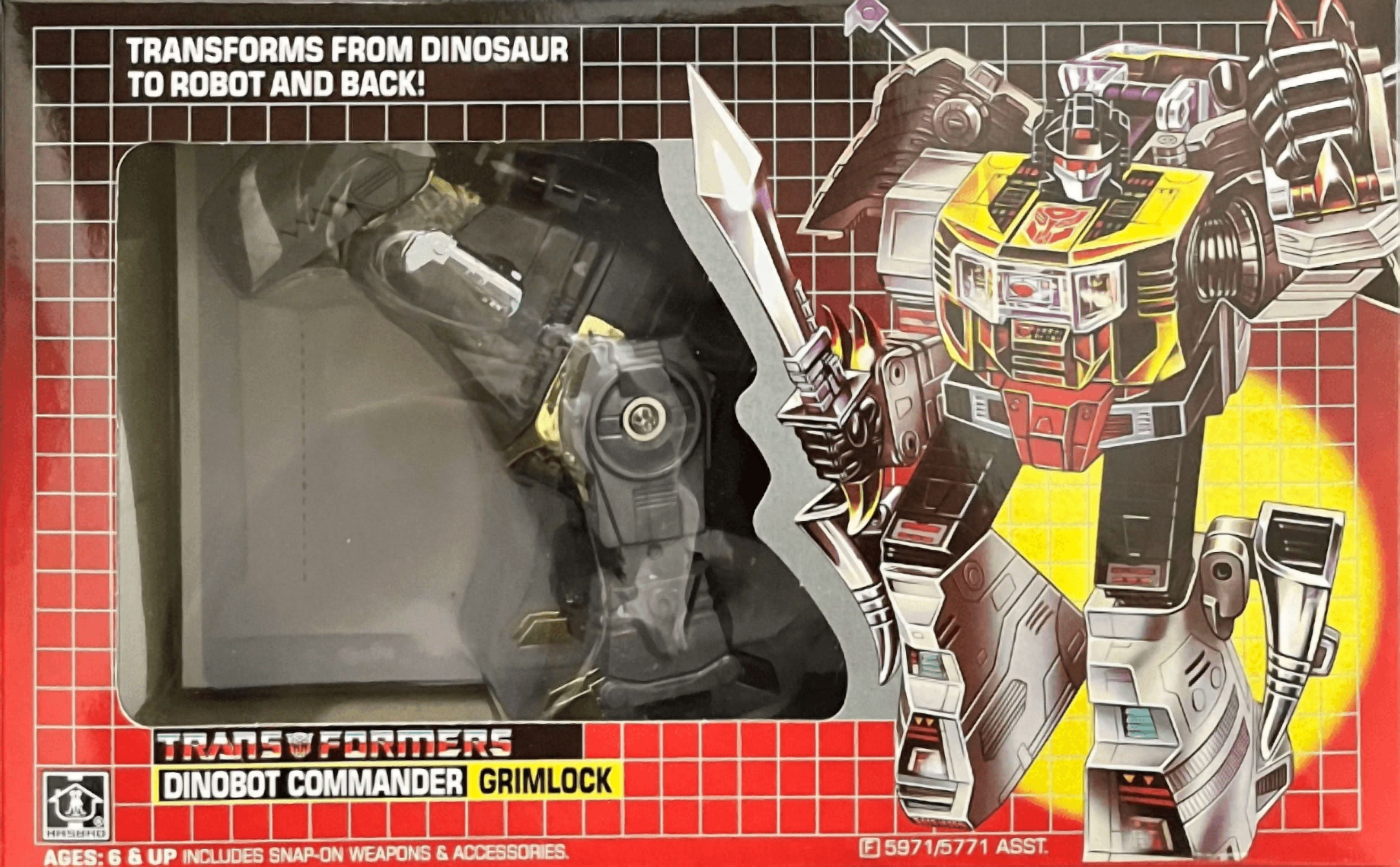 【In Stock 】Transformed Toys G1 Reissue KO Dinobots Set Grimlock Snarl ...