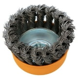 Dewalt Accessories DW4910 3in. Knotted Steel Cup Wire Brush - Walmart.com