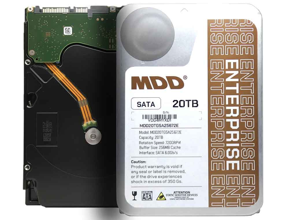Restored MDD (MDD20TSATA25672E) 20TB 7200 RPM 256MB Cache SATA 6.0Gb/s 3.5inch Internal ...