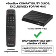 V6 Max Replacement Voice Remote Control with Bluetooth IR and Backlit ...