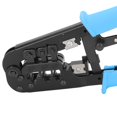 Network Crimp Tool, 8P/6P/4P RJ Connectors, Ratchet Action, Durable ...