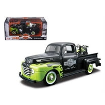 Maisto 1948 Ford F-1 Pickup Truck & Harley Davidson FL Panhead ...