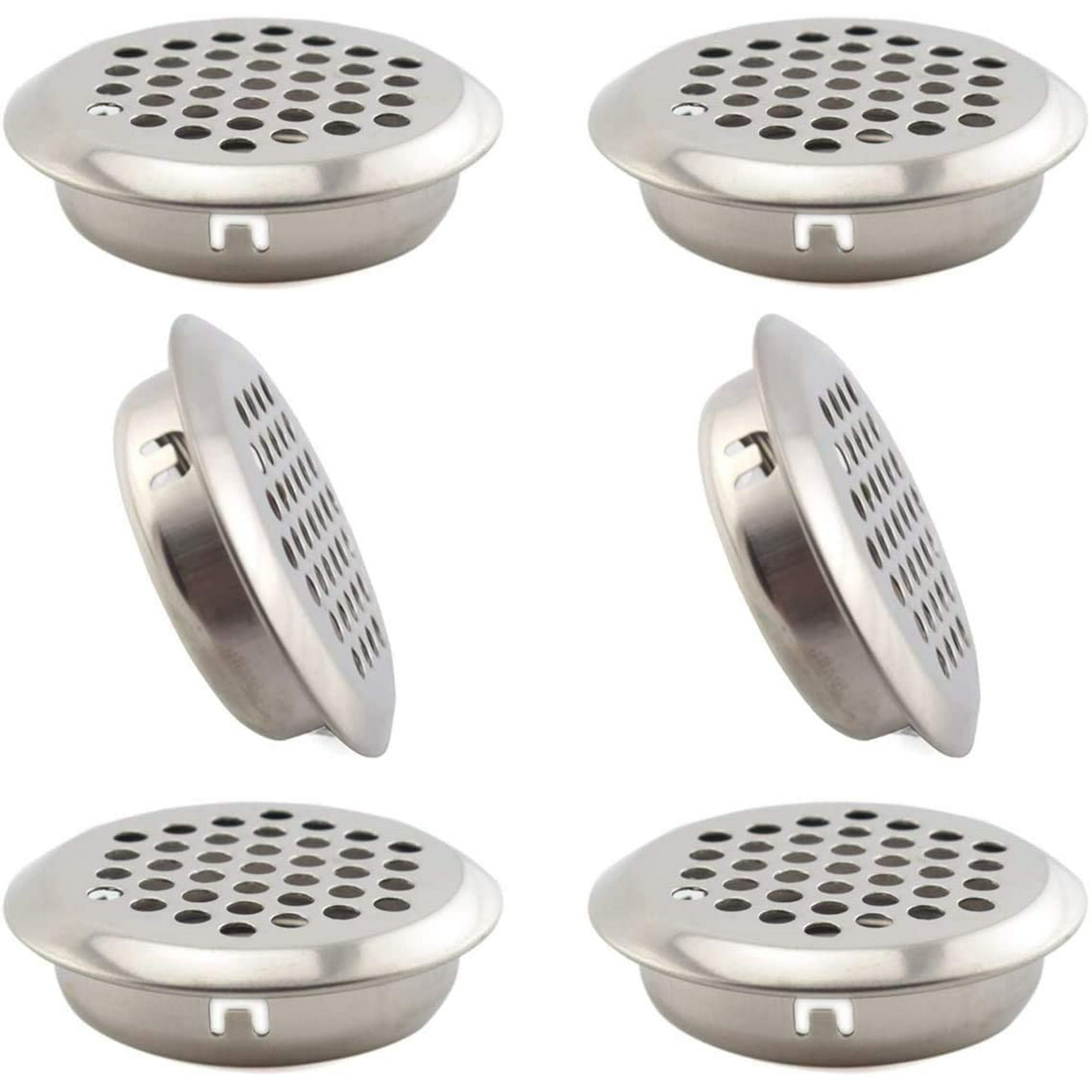 Air Vents 2inch 53mm Black Circular Soffit Vent 6 Pcs Stainless Steel ...