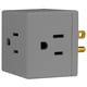 GE 3-Outlet Extender, 3 Pack, Grounded Wall Tap, Adapter Spaced, 3 ...