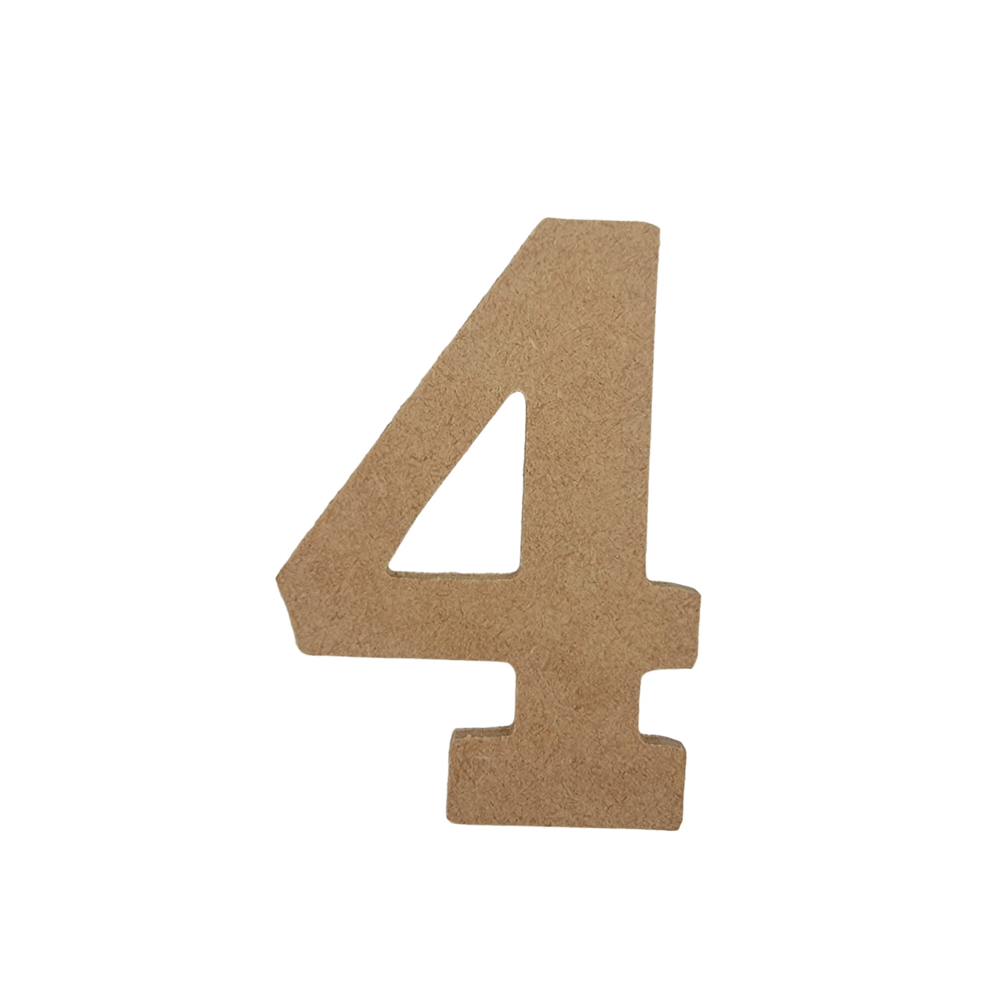Wooden Number Unfinished, Rockwell Font, Craft Cutout - Walmart.com