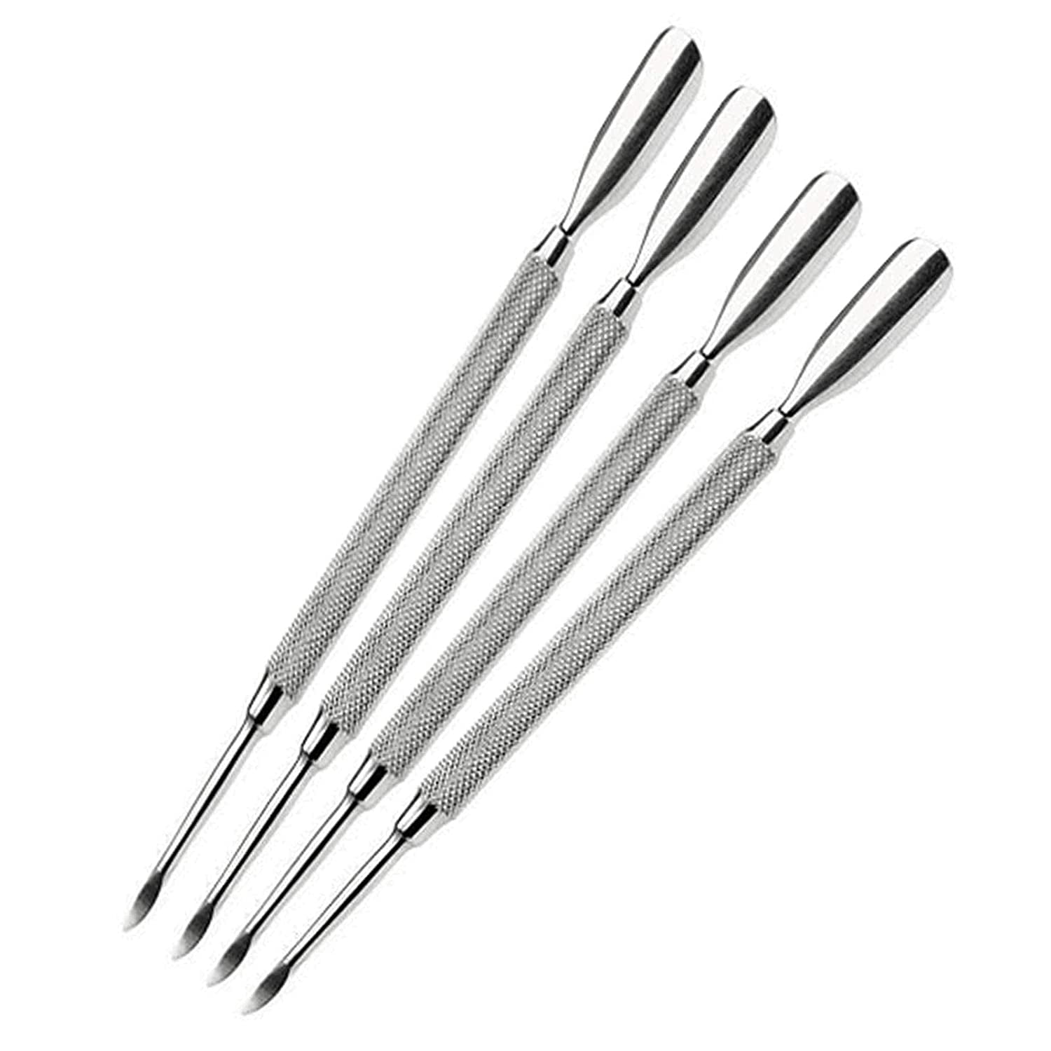 Cuticle Pusher Dual Sided - Sharp Edge Spoon Shaped Double Ended ...