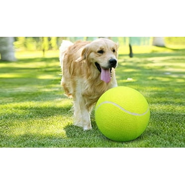 "Oversized 9.5"" Kelly Rubber Tennis Ball Dog Toy, Durable Jumbo Fun ...