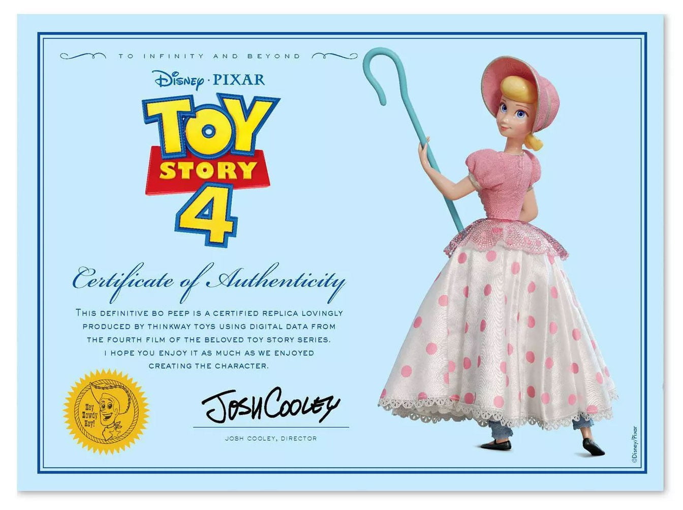 Disney Pixar Toy Story 4 Signature Collection Bo Peep Sheep Deluxe