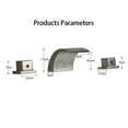 "Senlesen 8"" Brushed Nickel LED Faucet, Deck Mounted, Widespread ...