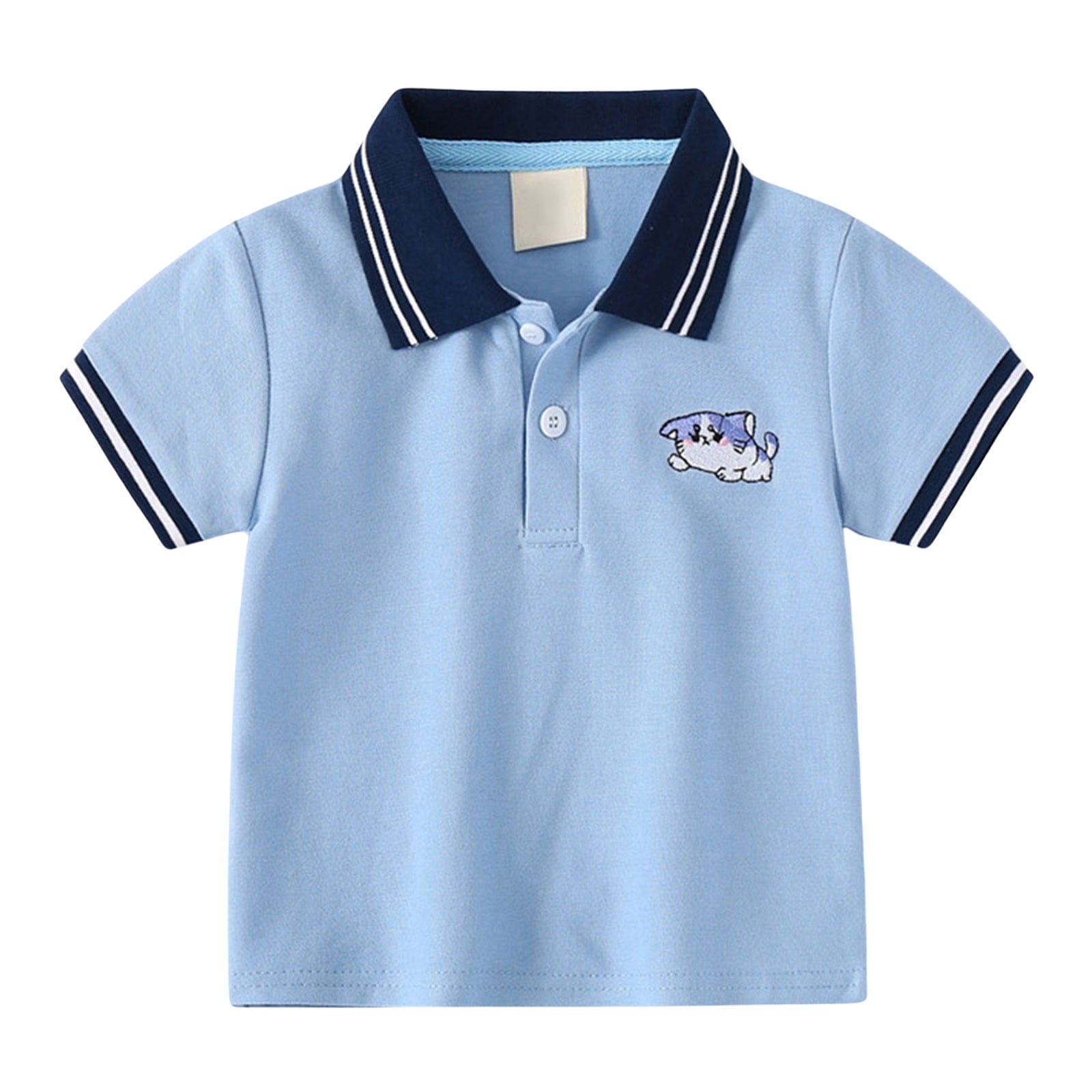 Click here for Wenxiaoo Little Boys Polo Shirt Striped Polo Shirt... prices