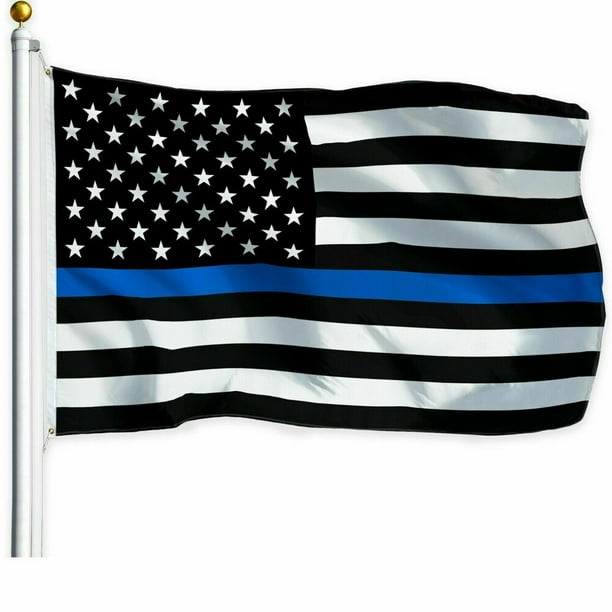 Blue White Blue Flag Vertical